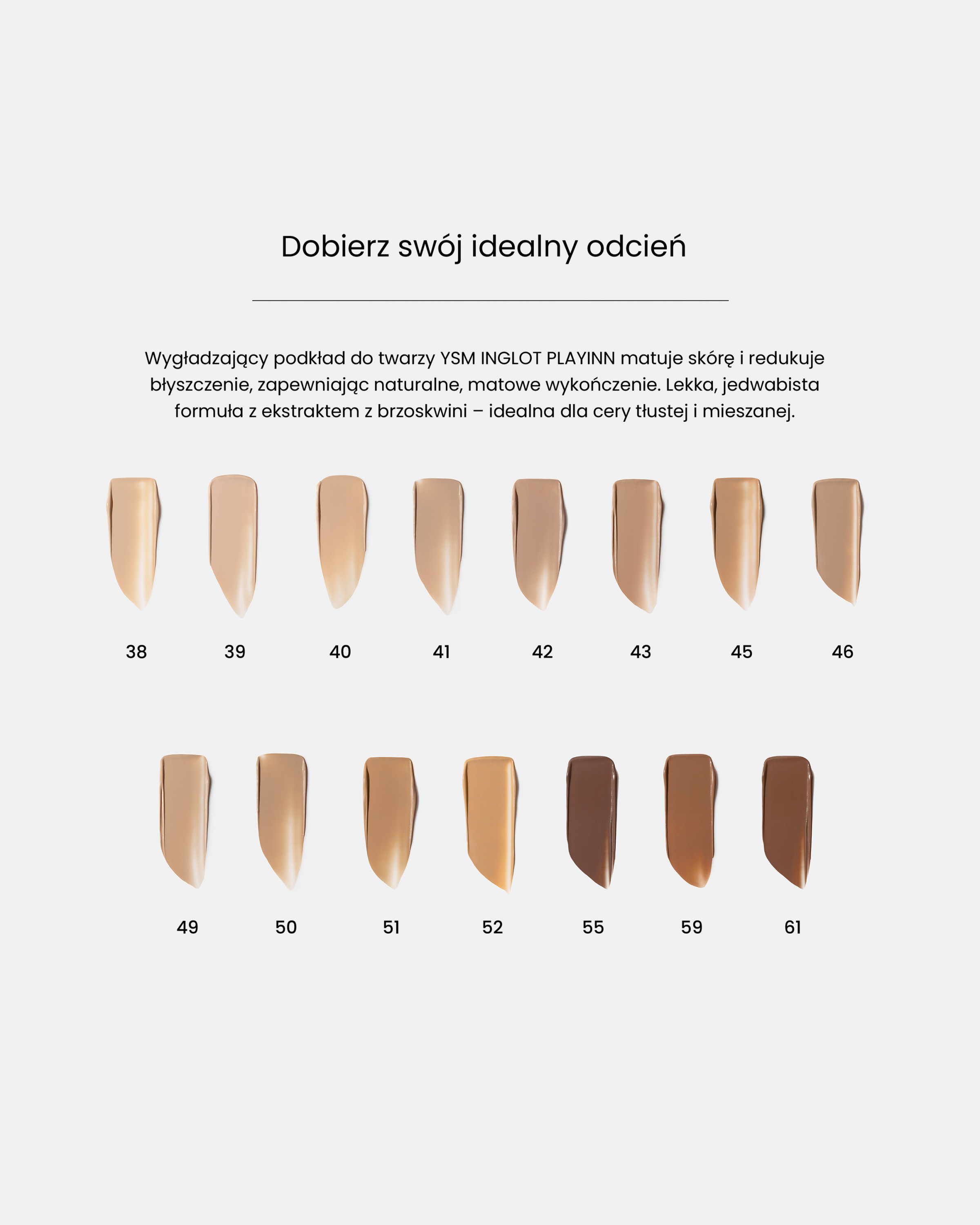 Wygładzający podkład do twarzy YSM INGLOT PLAYINN - INGLOT